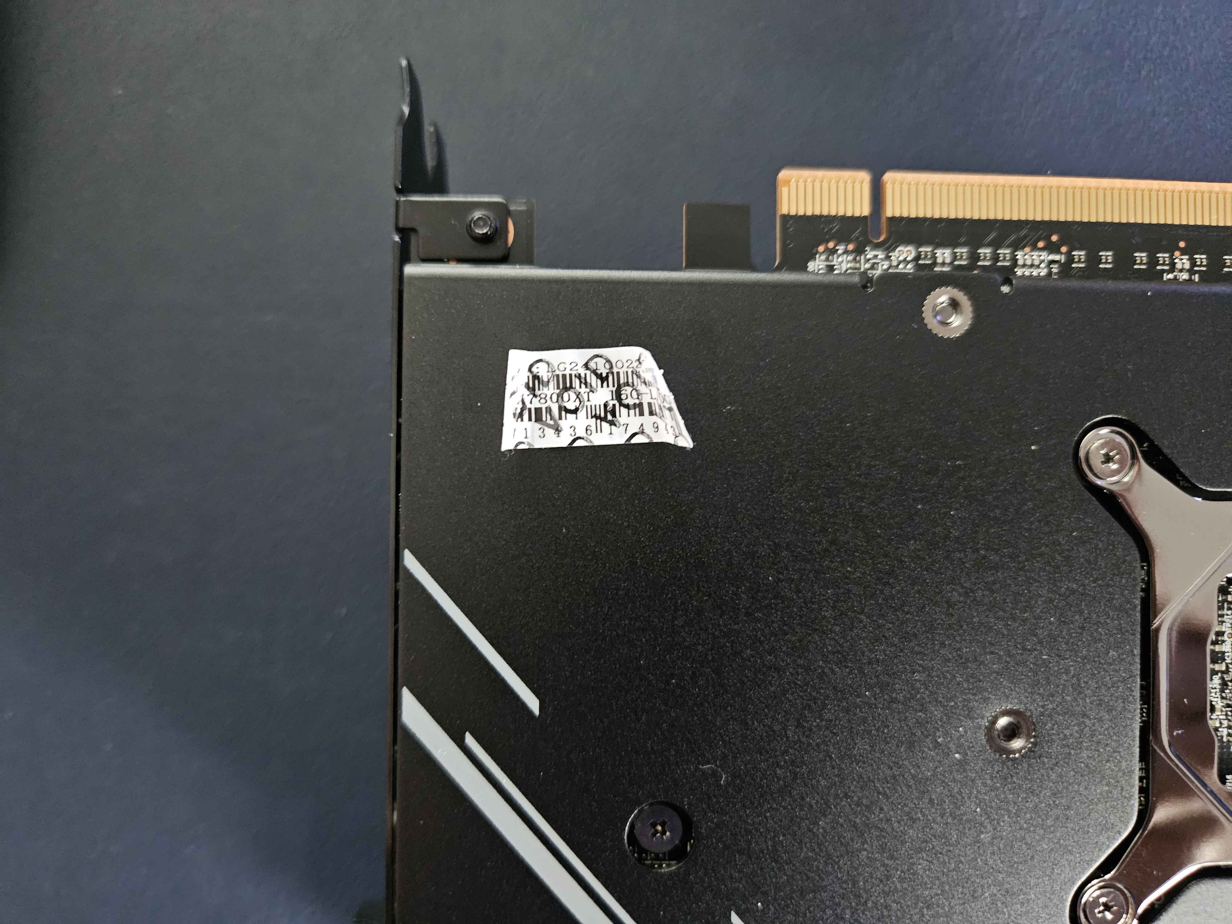 just received my 7800xt hellhound and removed this sticker without ...